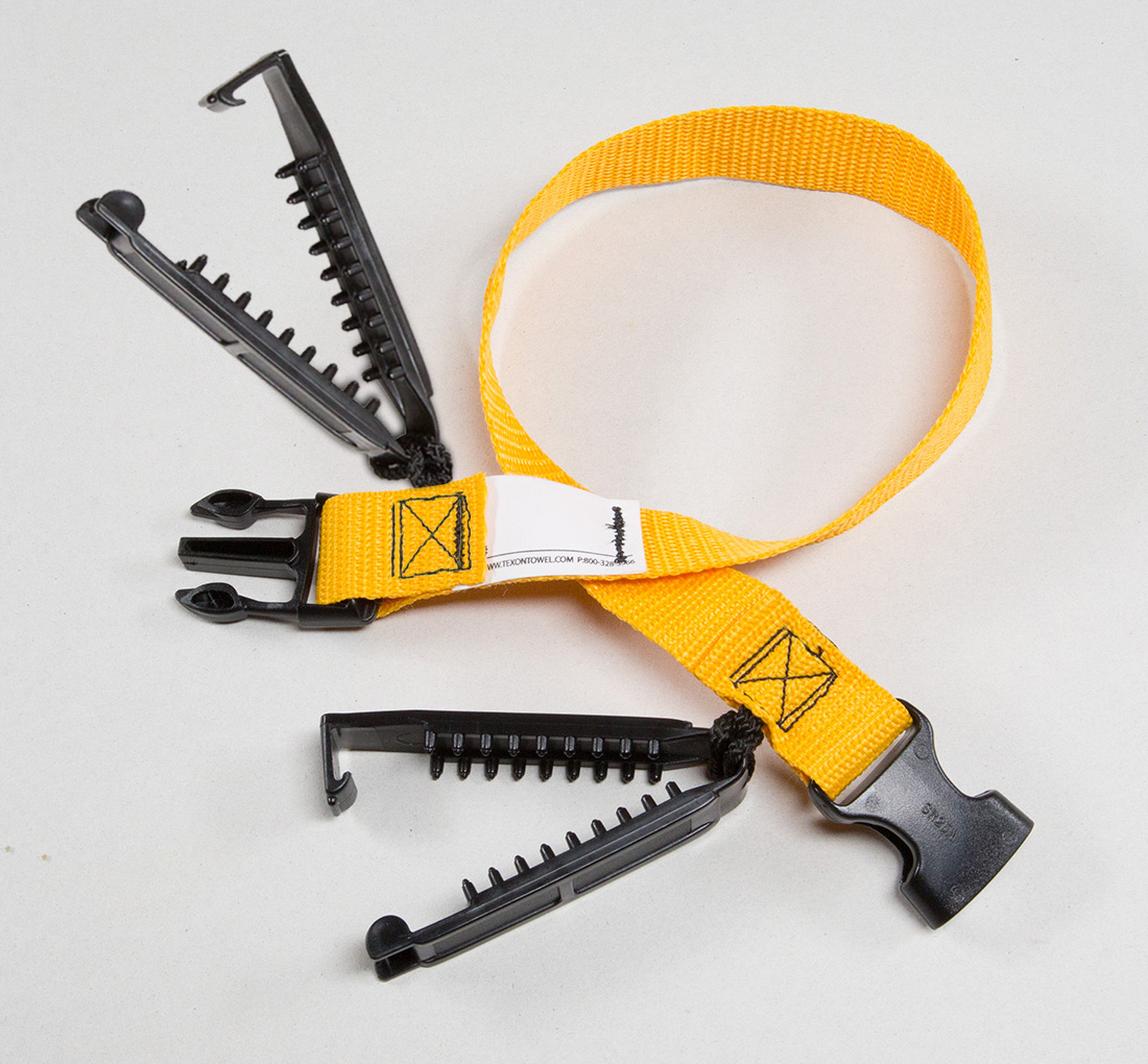 Laundry Loop, Straps with Double Sock Clips | Texon Athletic Towel