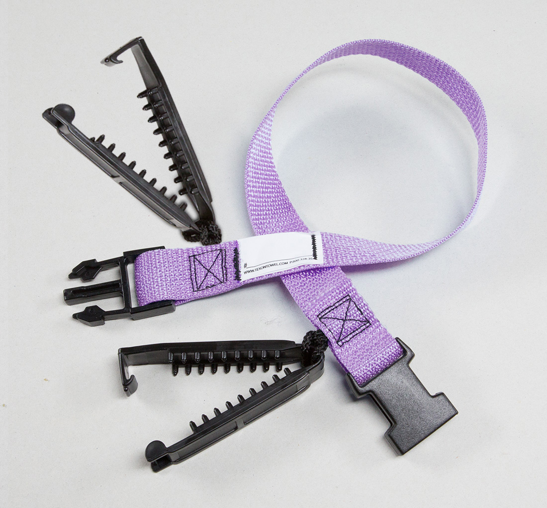 Laundry Loop, Straps with Double Sock Clips | Texon Athletic Towel