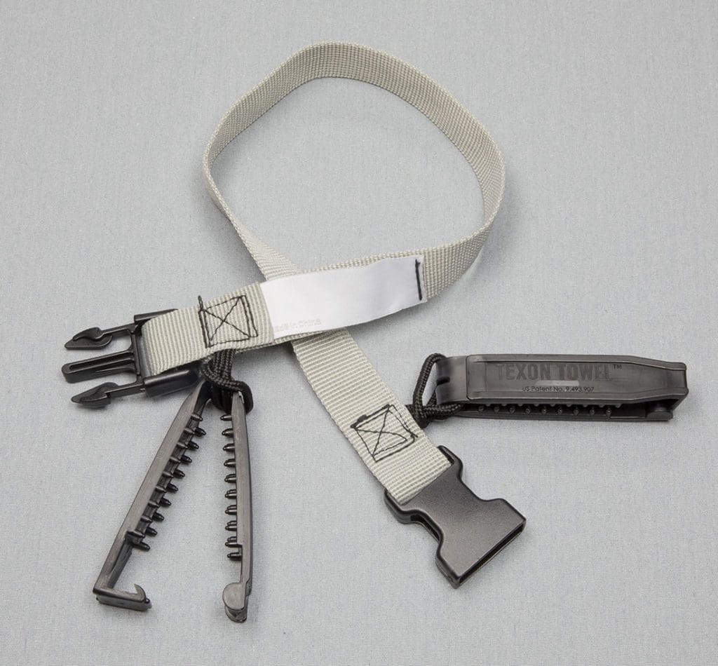 Laundry Loop, Straps with Double Sock Clips - Texon Athletic Towel