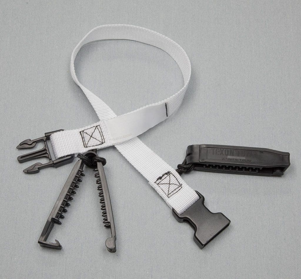 Laundry Loop, Straps with Double Sock Clips - Texon Athletic Towel