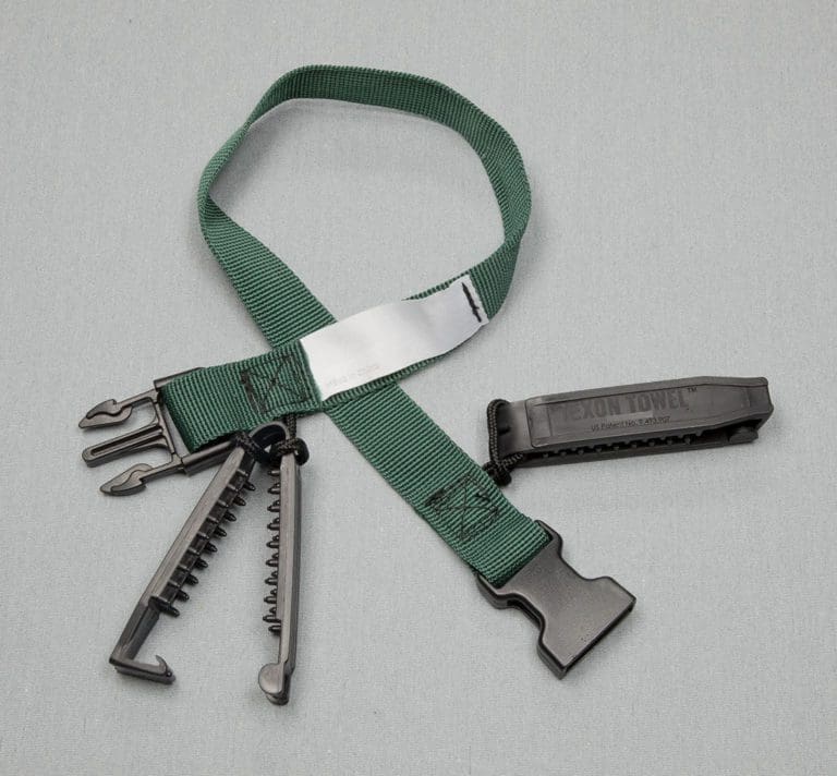 Laundry Loop, Straps with Double Sock Clips - Texon Athletic Towel