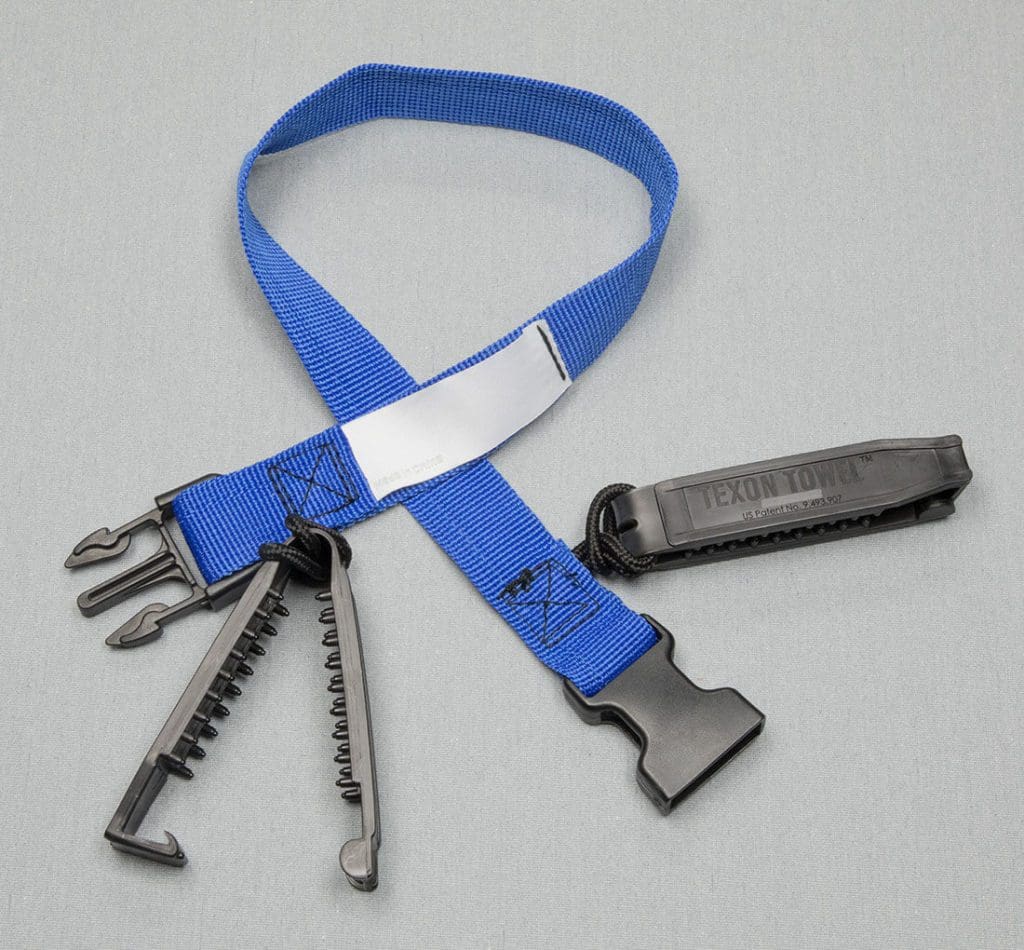 Laundry Loop, Straps with Double Sock Clips - Texon Athletic Towel