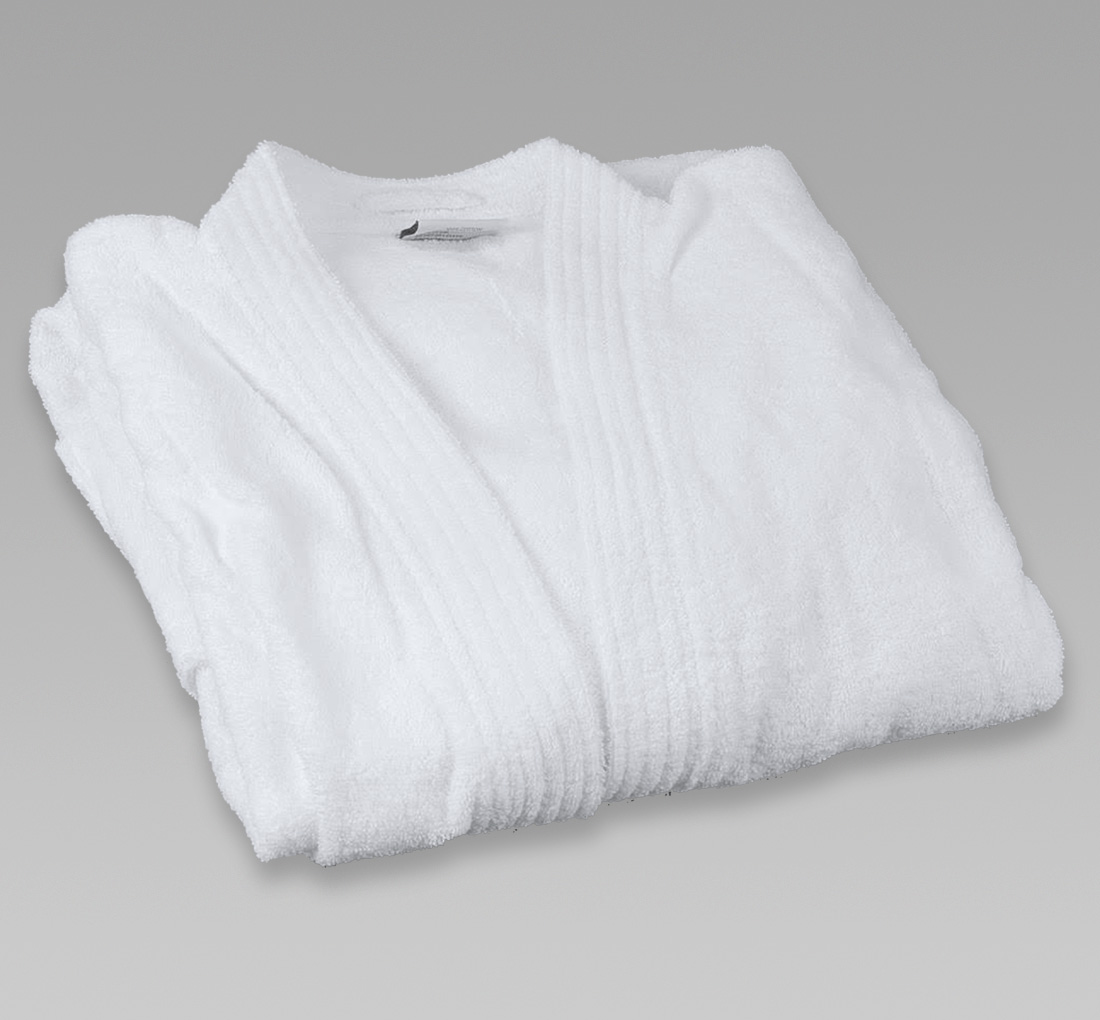48×60 White Cotton Terry Imperial Bathrobe - Texon Athletic Towel